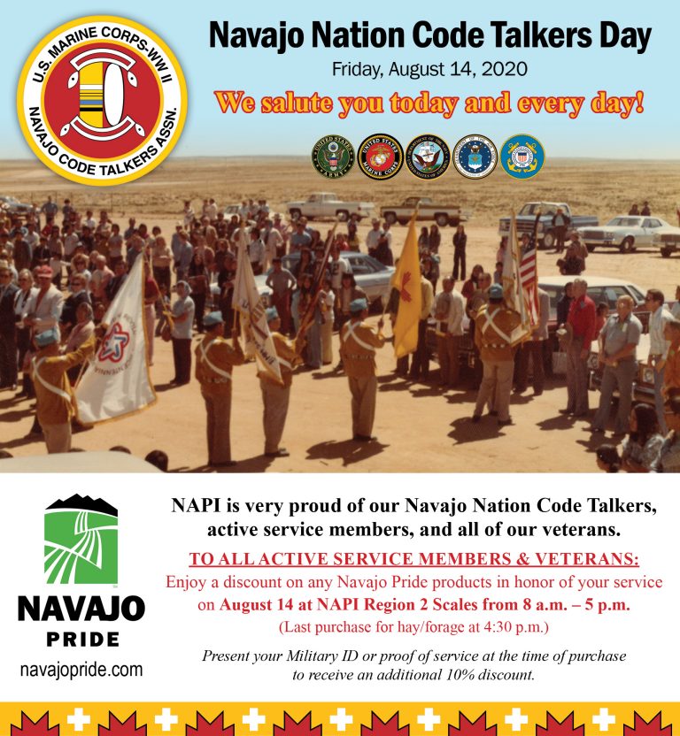 Navajo Nation Code Talkers Day – August 14 – Navajo Agricultural ...