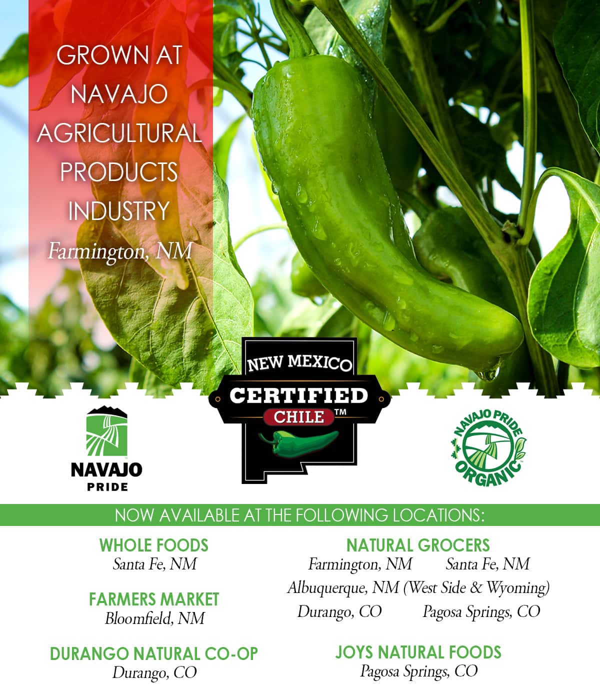 NM Certified Chile – Navajo Agricultural Products Industry